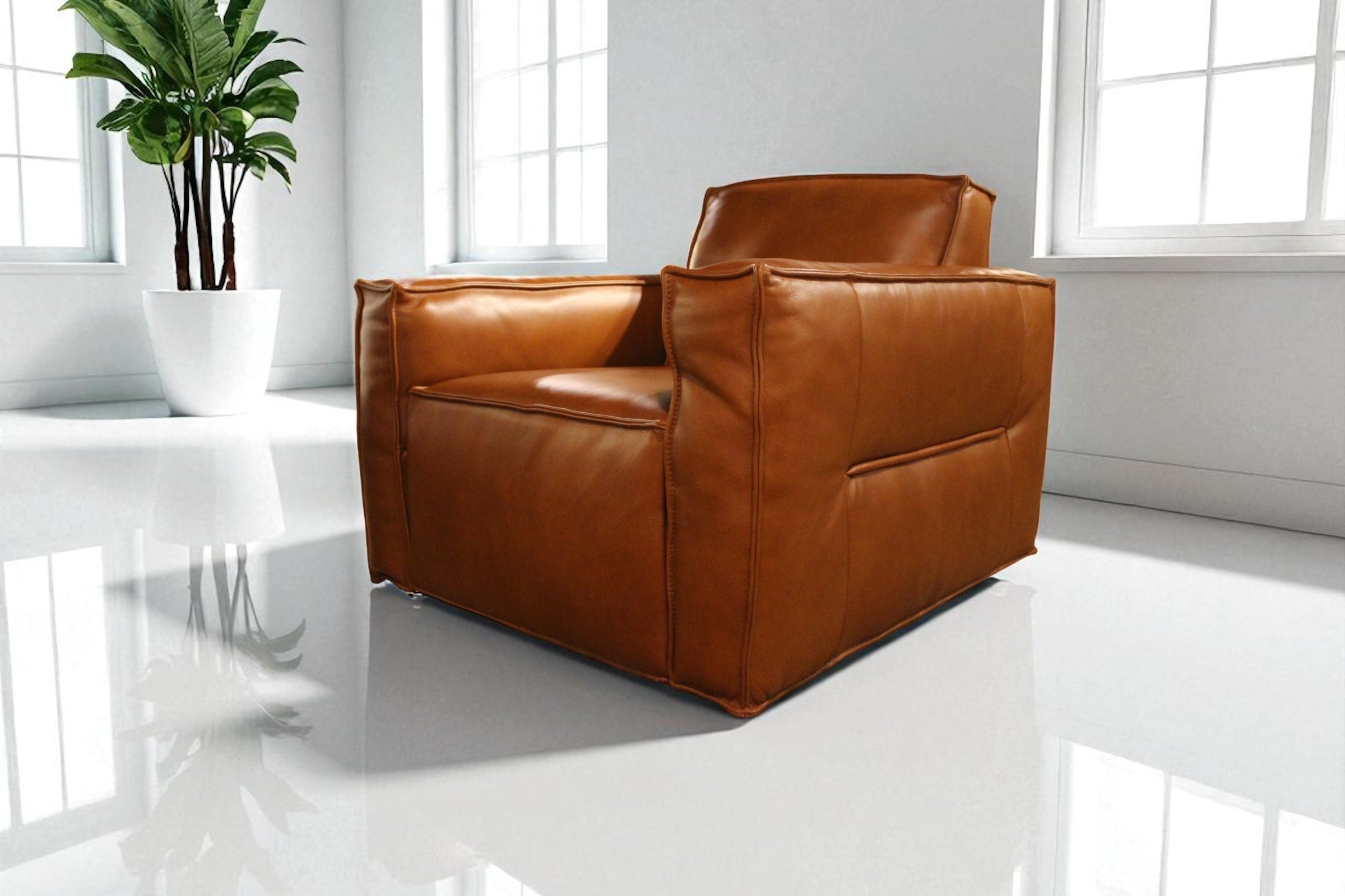 W1372 Leather Swivel Chair - 3 Colours Furniture Burlington ON Futura Swivel Chair – HLHF